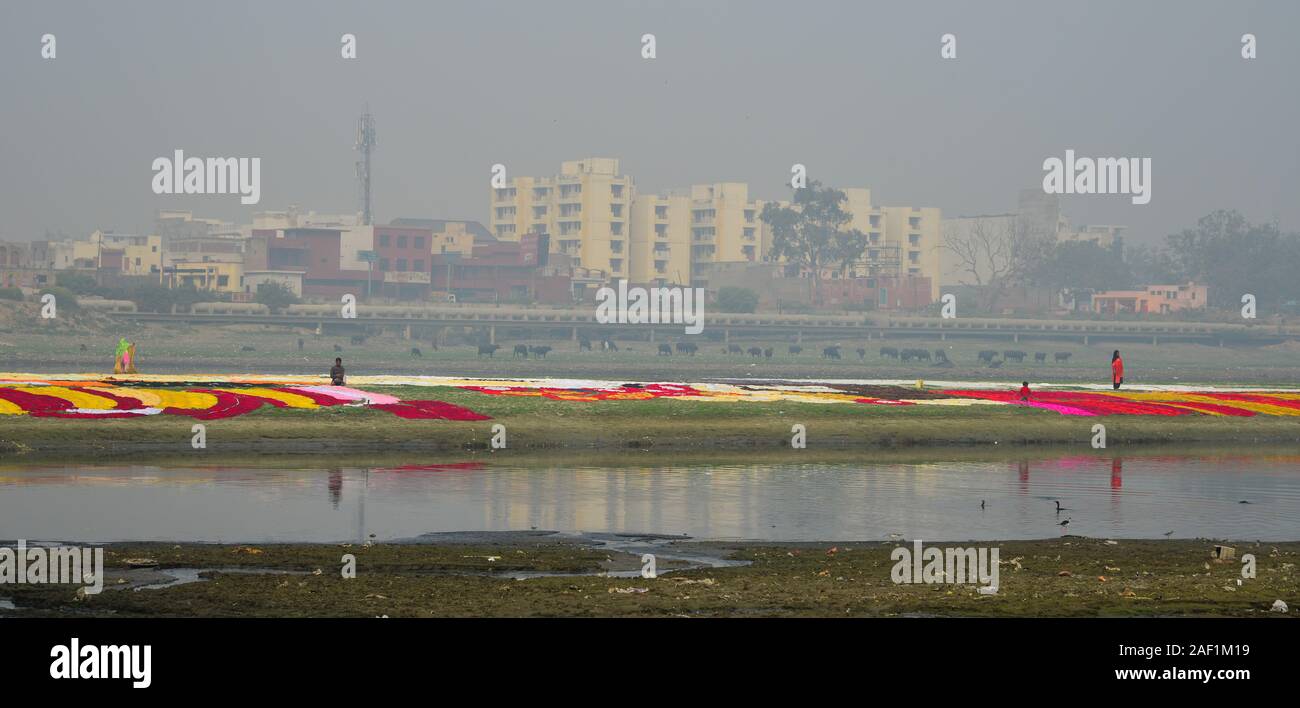 Bank of polluted yamuna river hi-res stock photography and images - Alamy