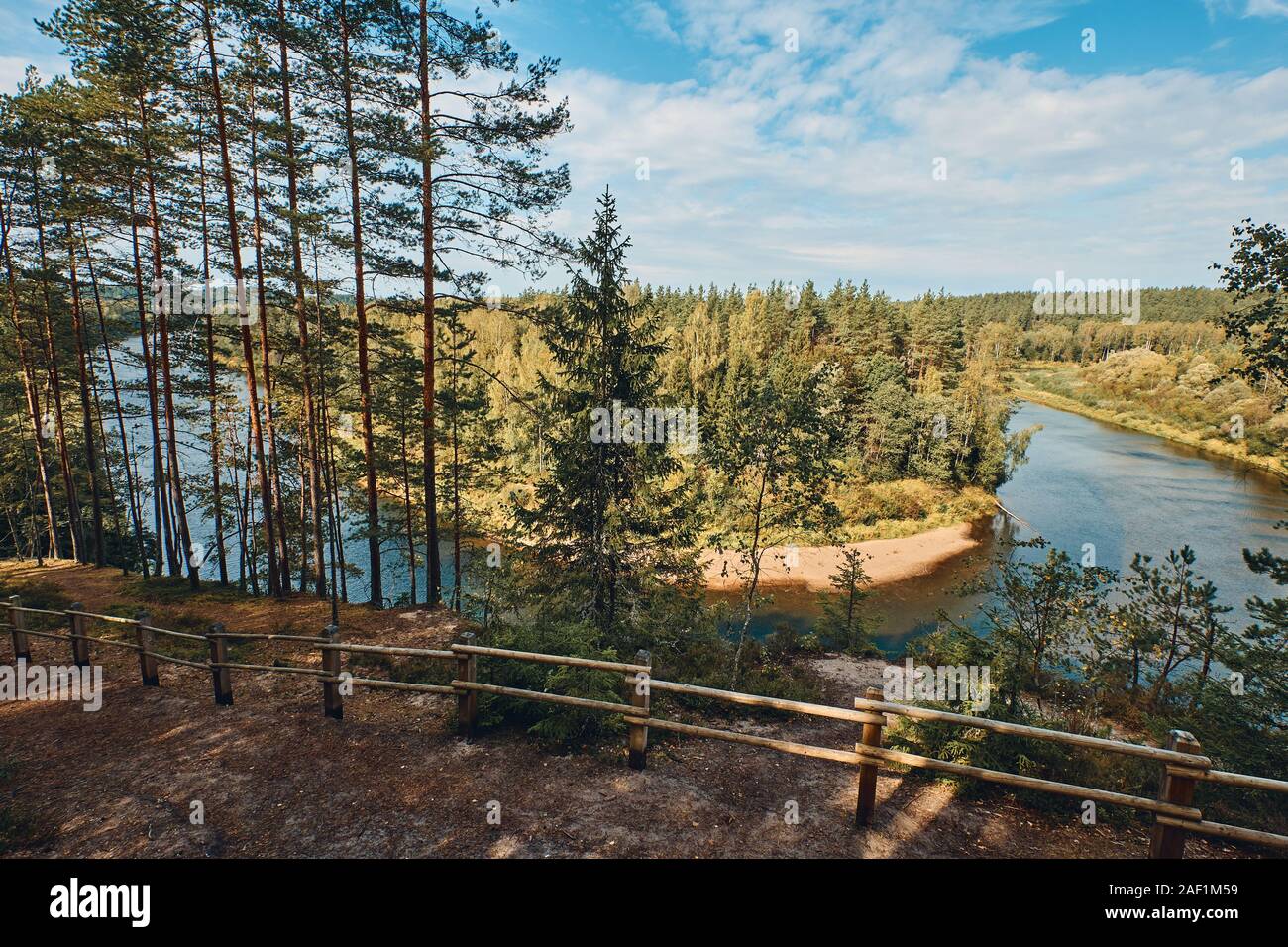The Landscape of Guaja River and Cliffs at Sietiniezis Rock in Guaja ...