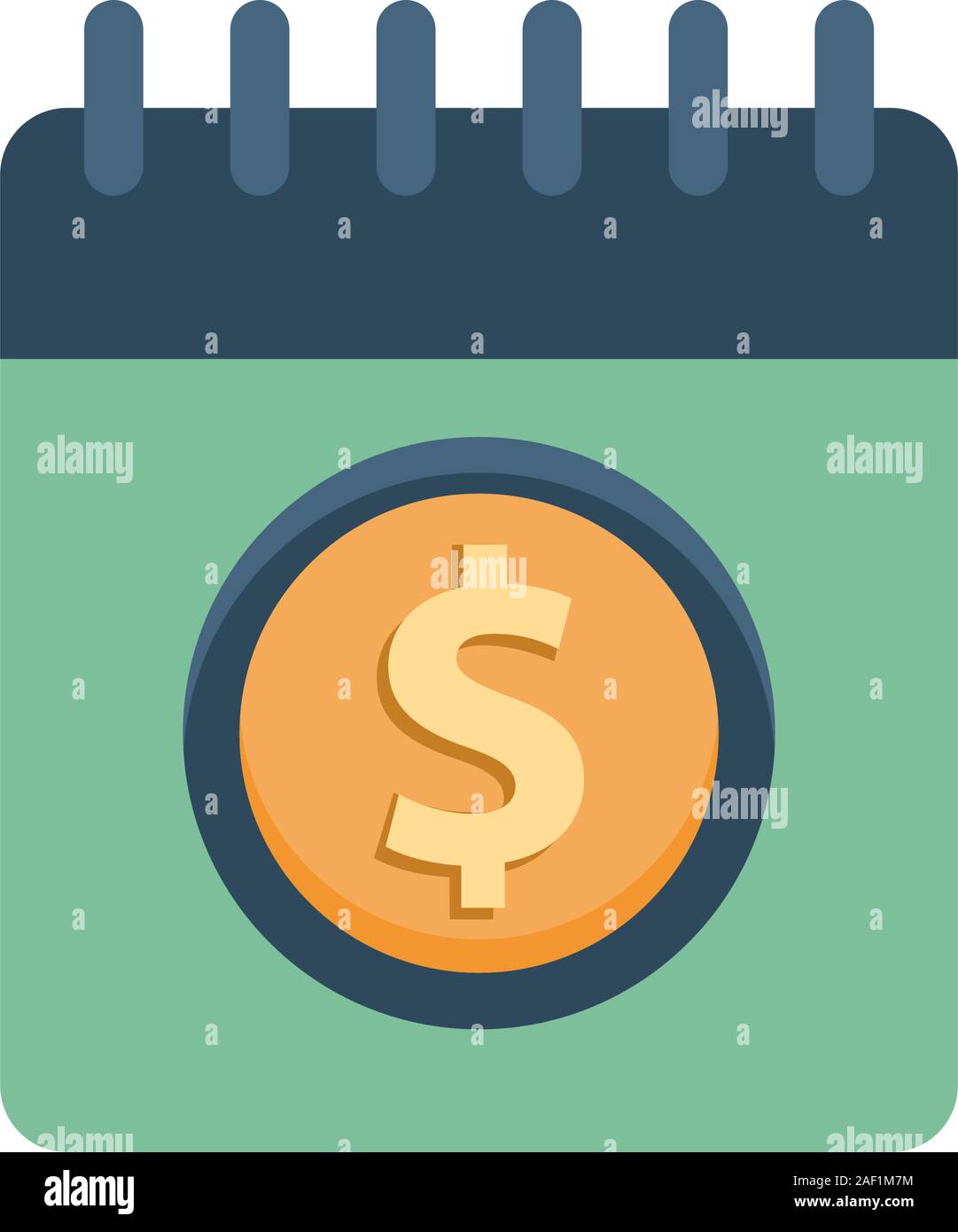 calendar with dollar symbol icon Stock Vector Image & Art - Alamy