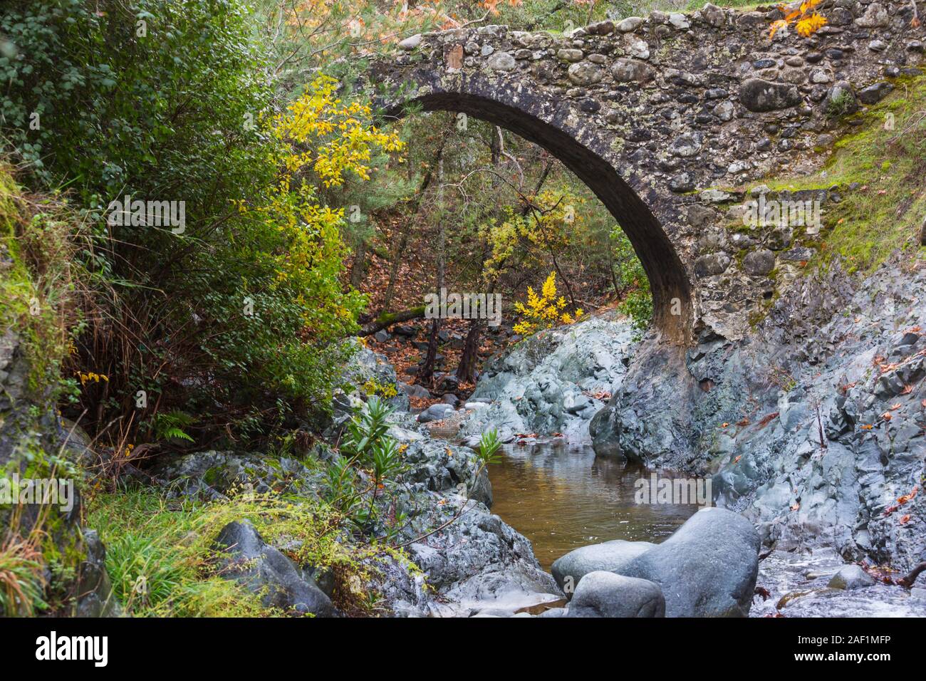 Medieval Venetian bridge in Cyprus Stock Photo - Alamy