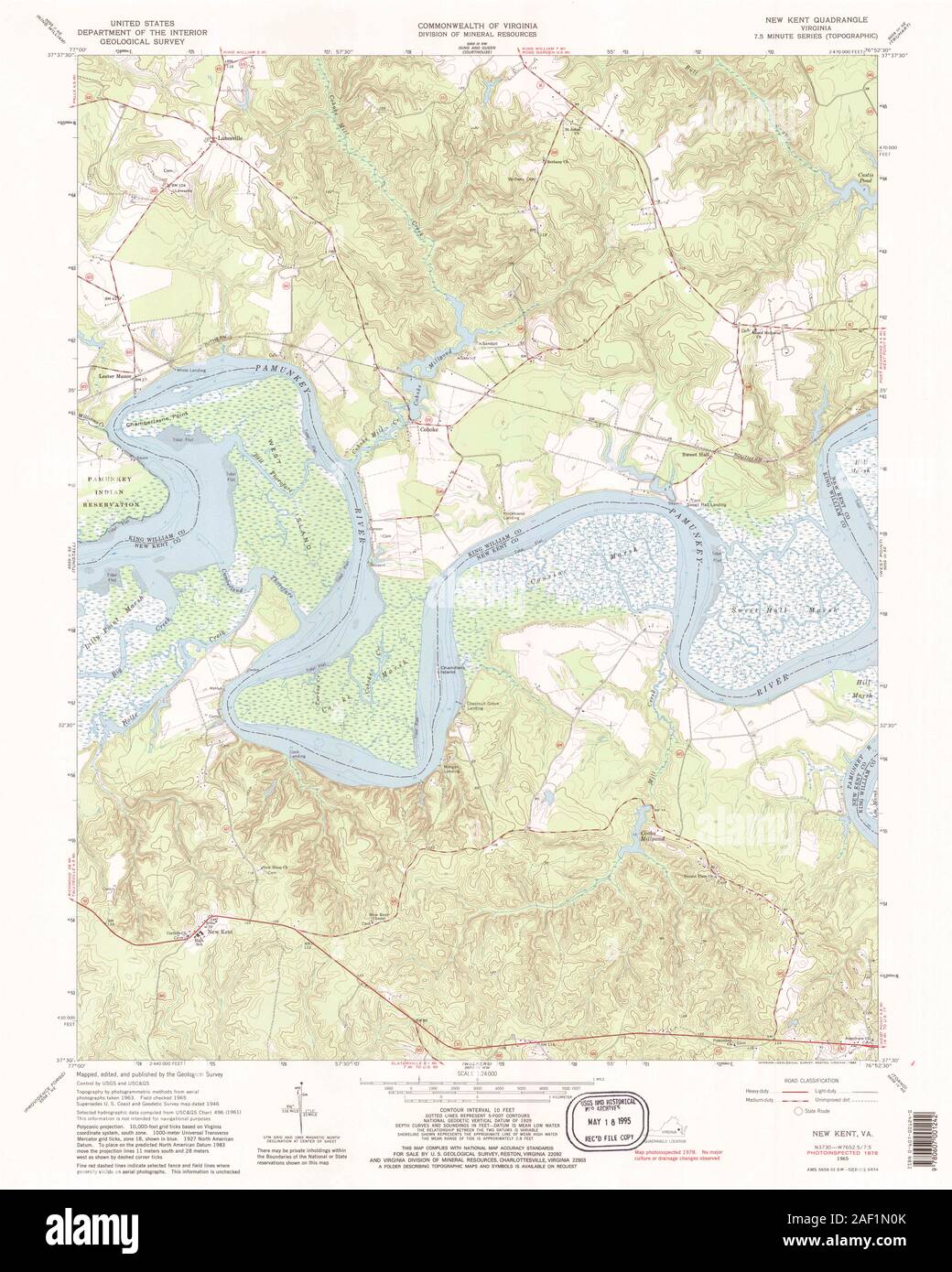 New kent map Cut Out Stock Images & Pictures - Alamy