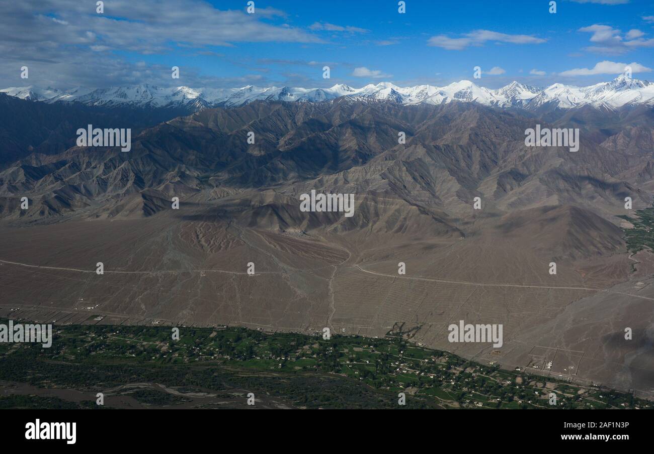 Mountain scenery of Ladakh, India. Ladakh has the culture and history ...