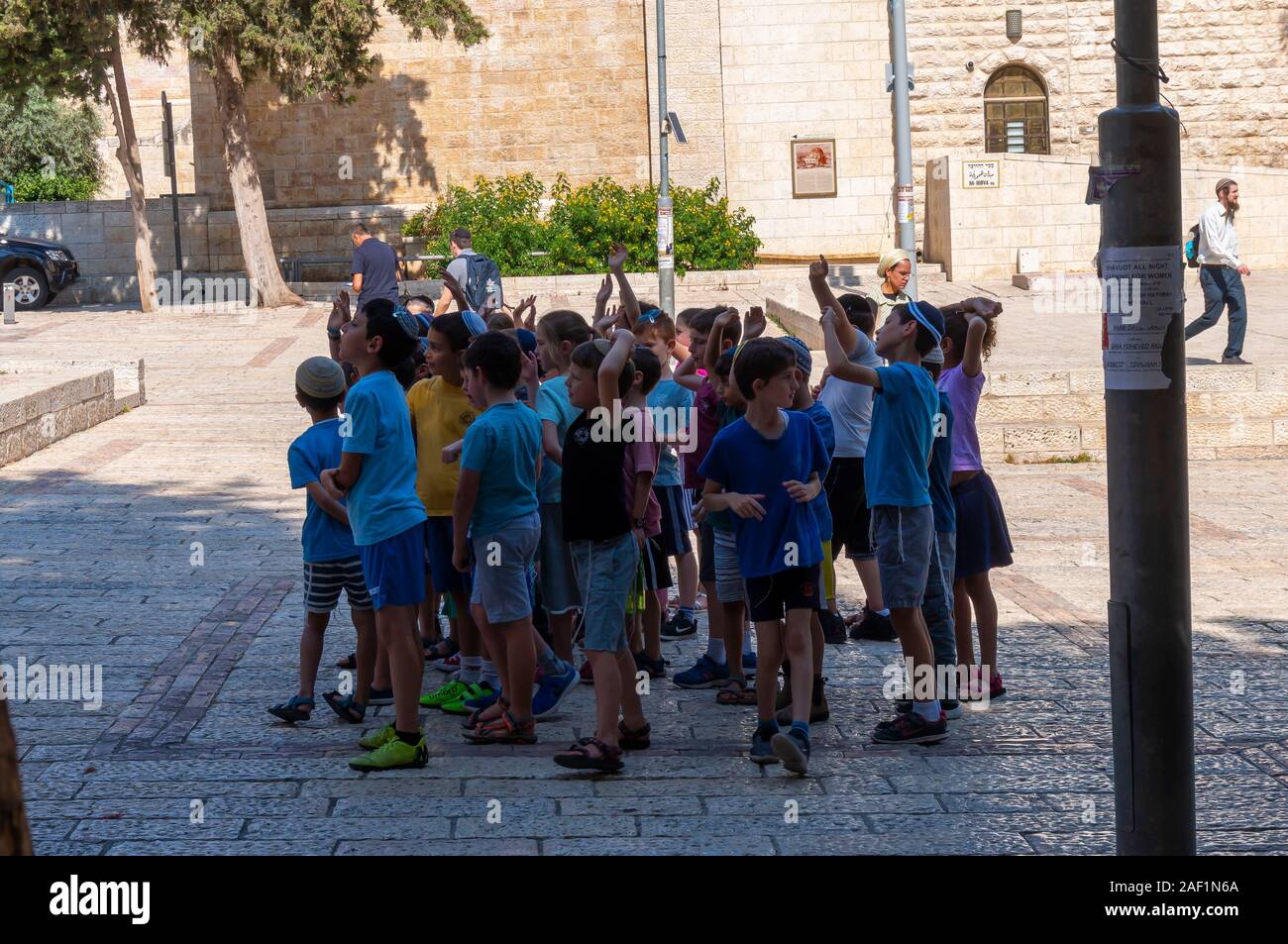 Orthodox jewish children playing in hi-res stock photography and images ...