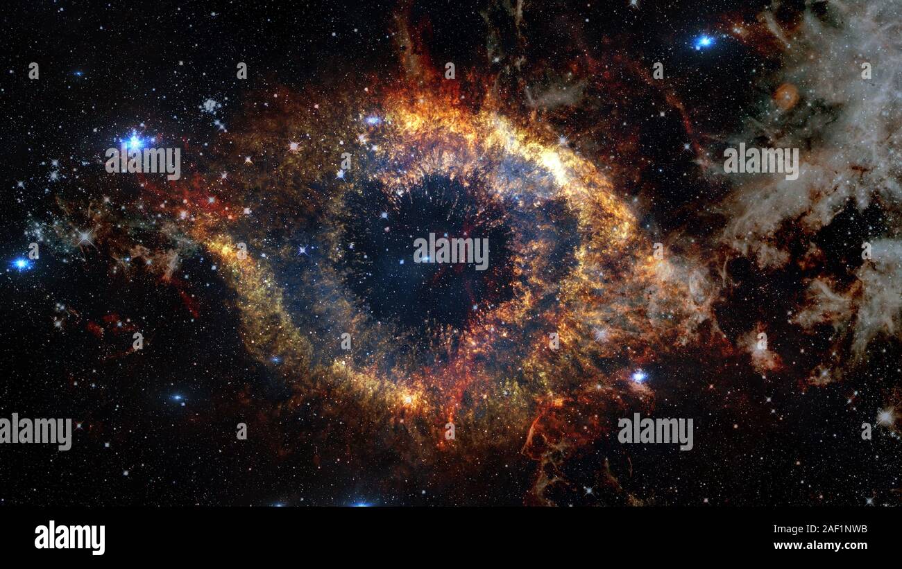 Infinite space background with nebulas and stars. This image elements ...