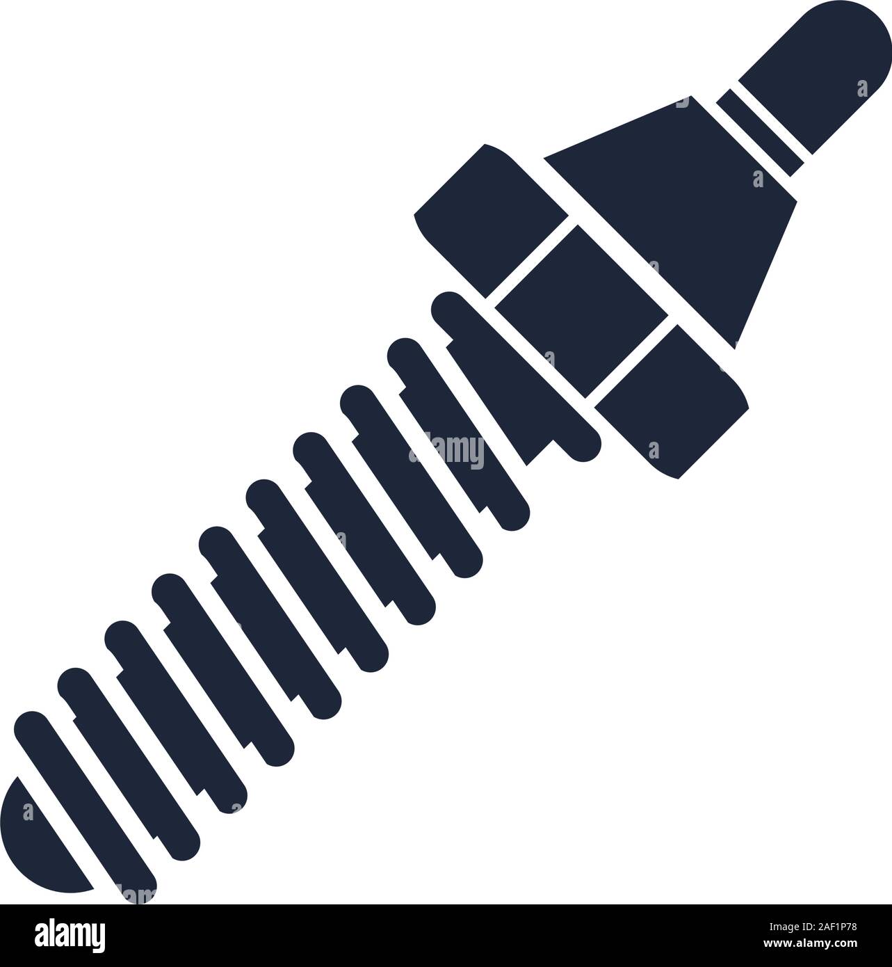 Plug system at an electric car Stock Vector Images - Alamy