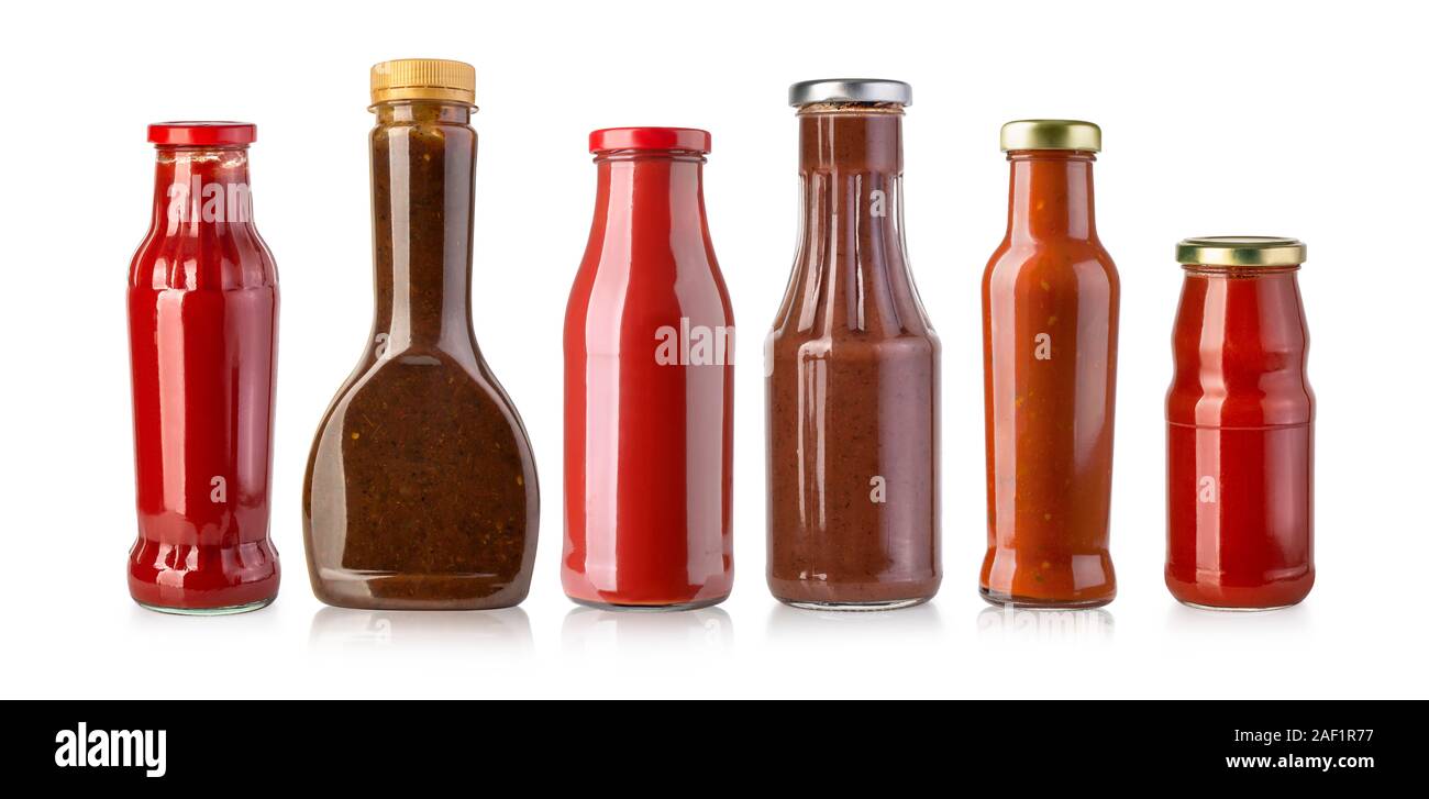 Salsa hot sauces bottles Cut Out Stock Images & Pictures - Alamy