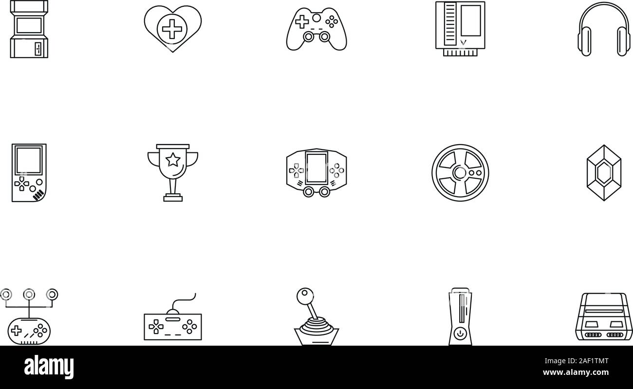 Winning at the arcade Stock Vector Images - Alamy