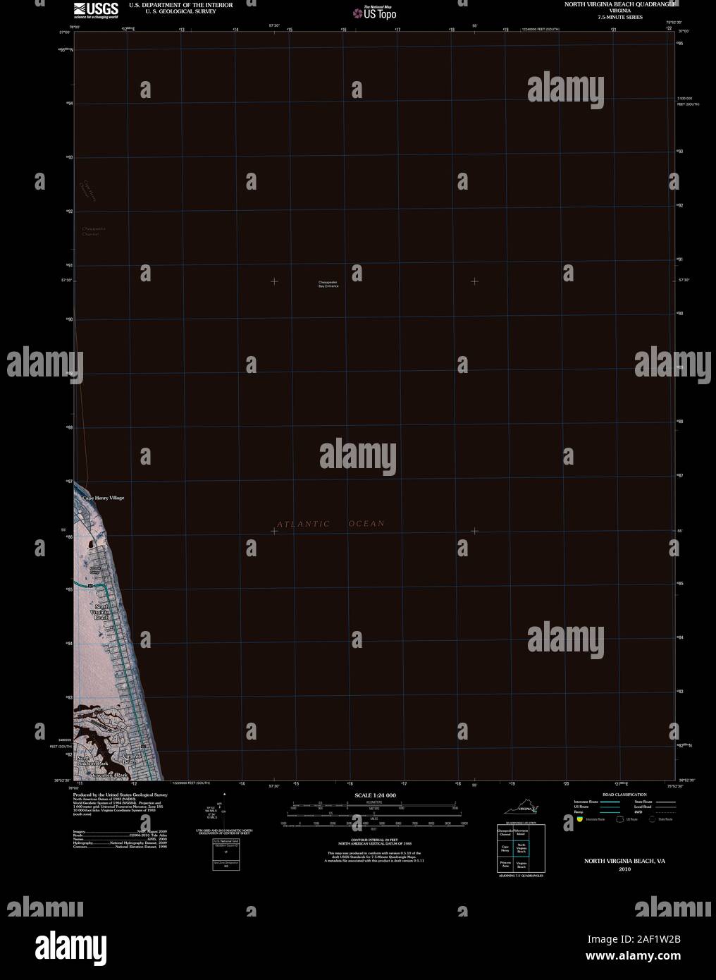 Virginia beach va map hi-res stock photography and images - Alamy