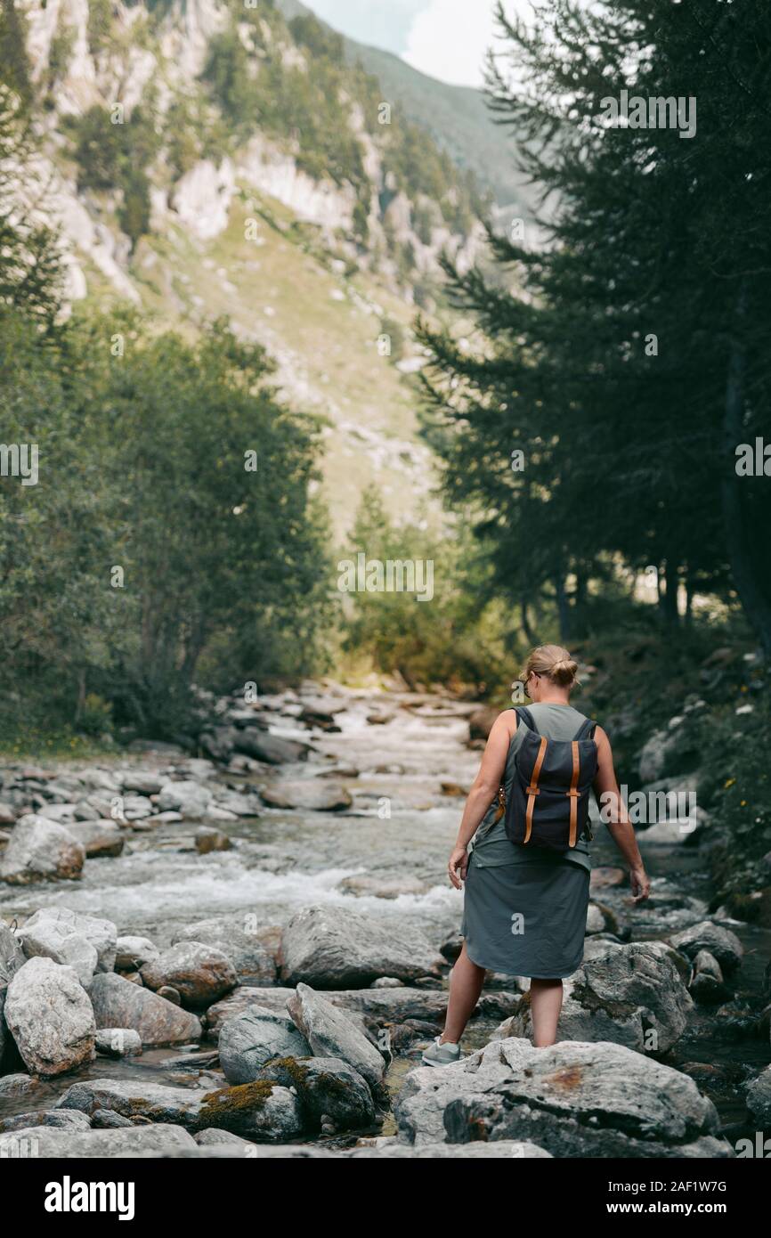 Woman by river hi-res stock photography and images - Alamy