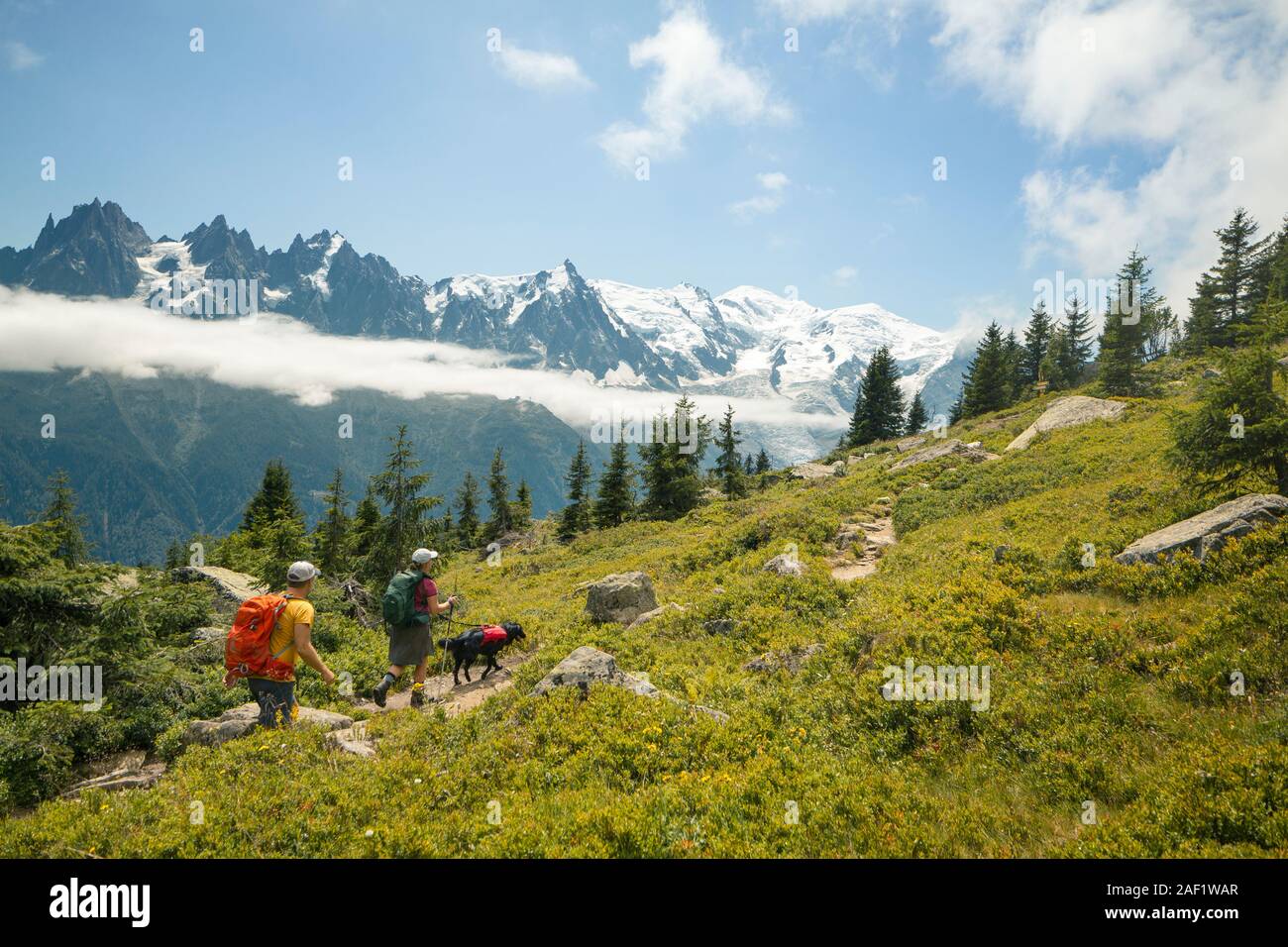 Hikers in mountains hi-res stock photography and images - Alamy