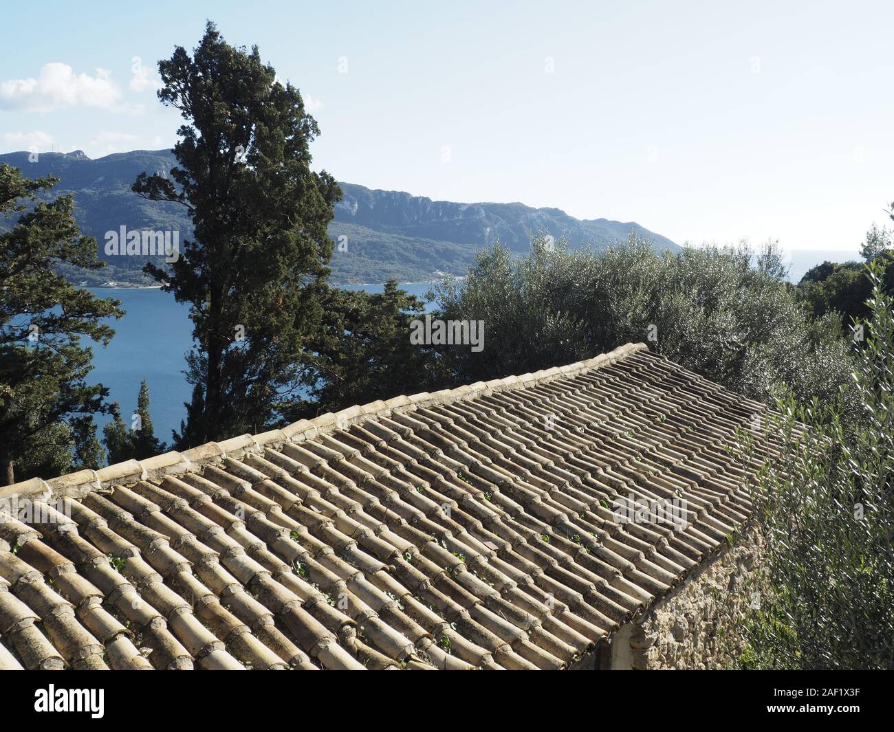 Greek Village House Tiled Roof High Resolution Stock Photography and ...