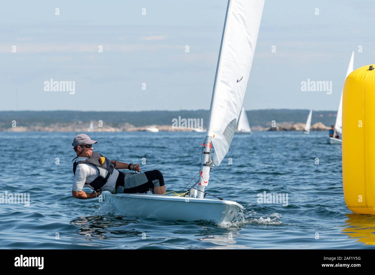 Man sailing boat hi-res stock photography and images - Alamy