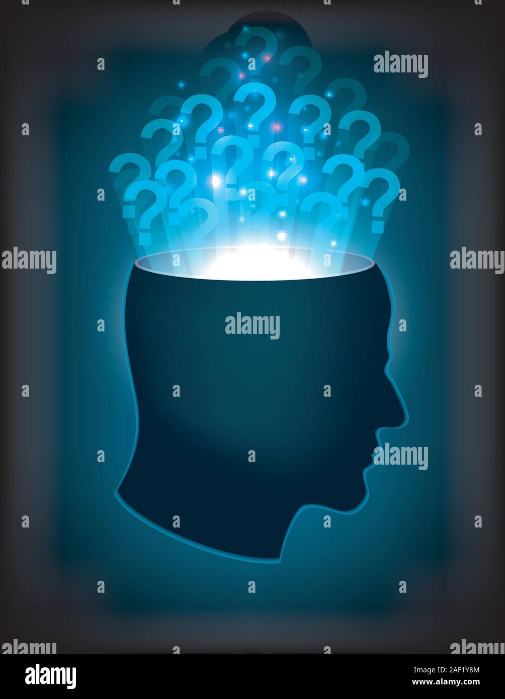 head of the human mind, consciousness, imagination, science and ...