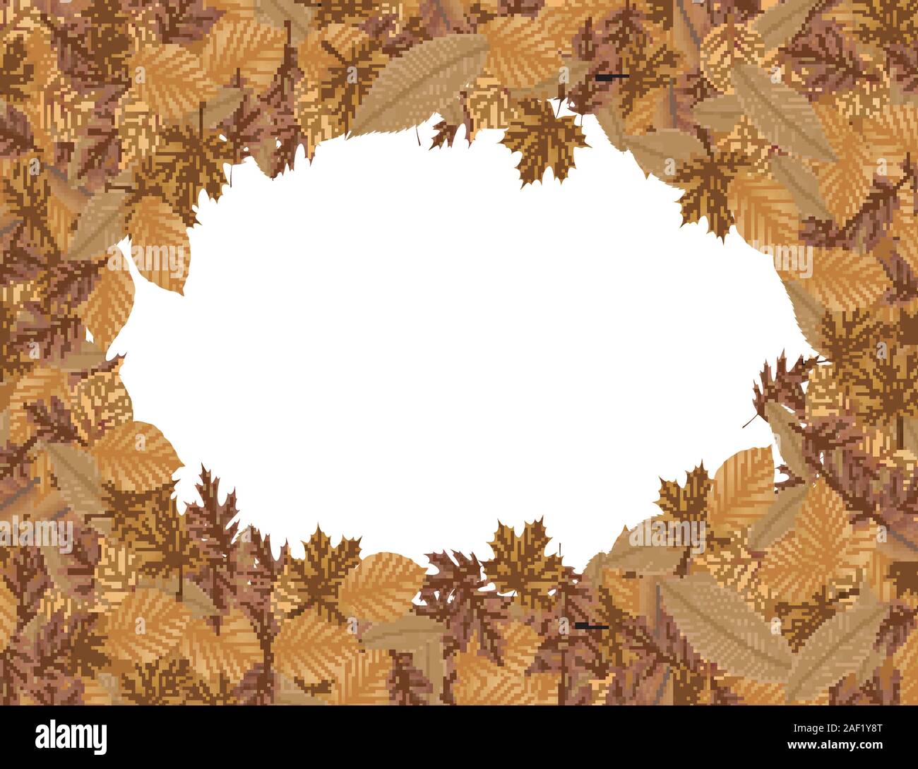 Illustration of autumn background with dried leaves Stock Vector Image ...
