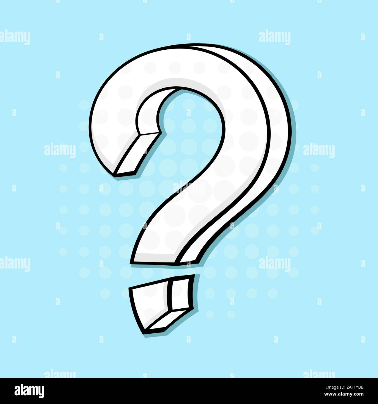 Blue white sign question Stock Vector Images - Alamy
