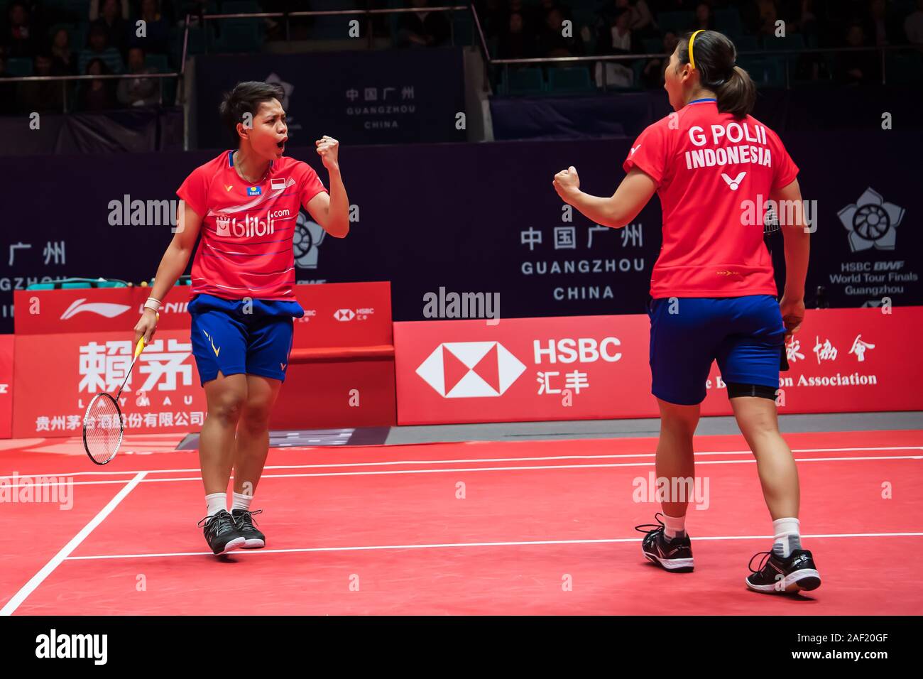 Indonesian professional badminton players Greysia Polii and Apriyani ...