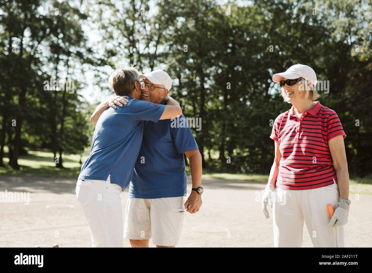 Happy seniors together Stock Photo - Alamy
