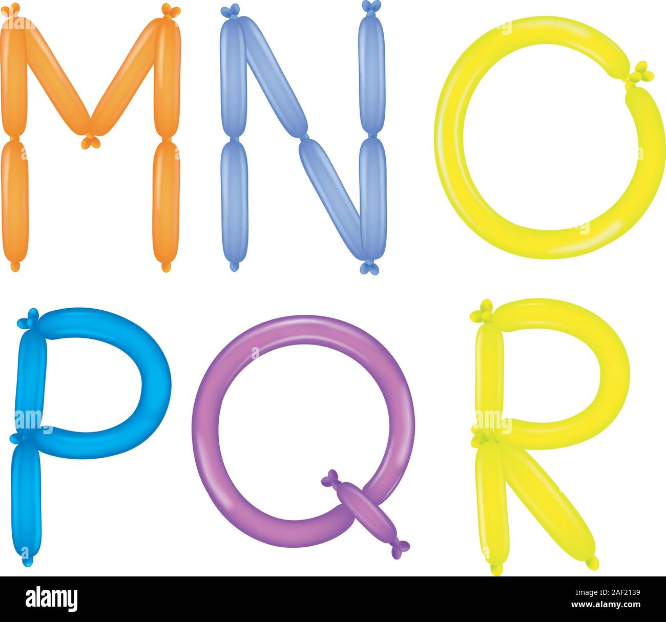 Colorful of alphabet Stock Vector Image & Art - Alamy