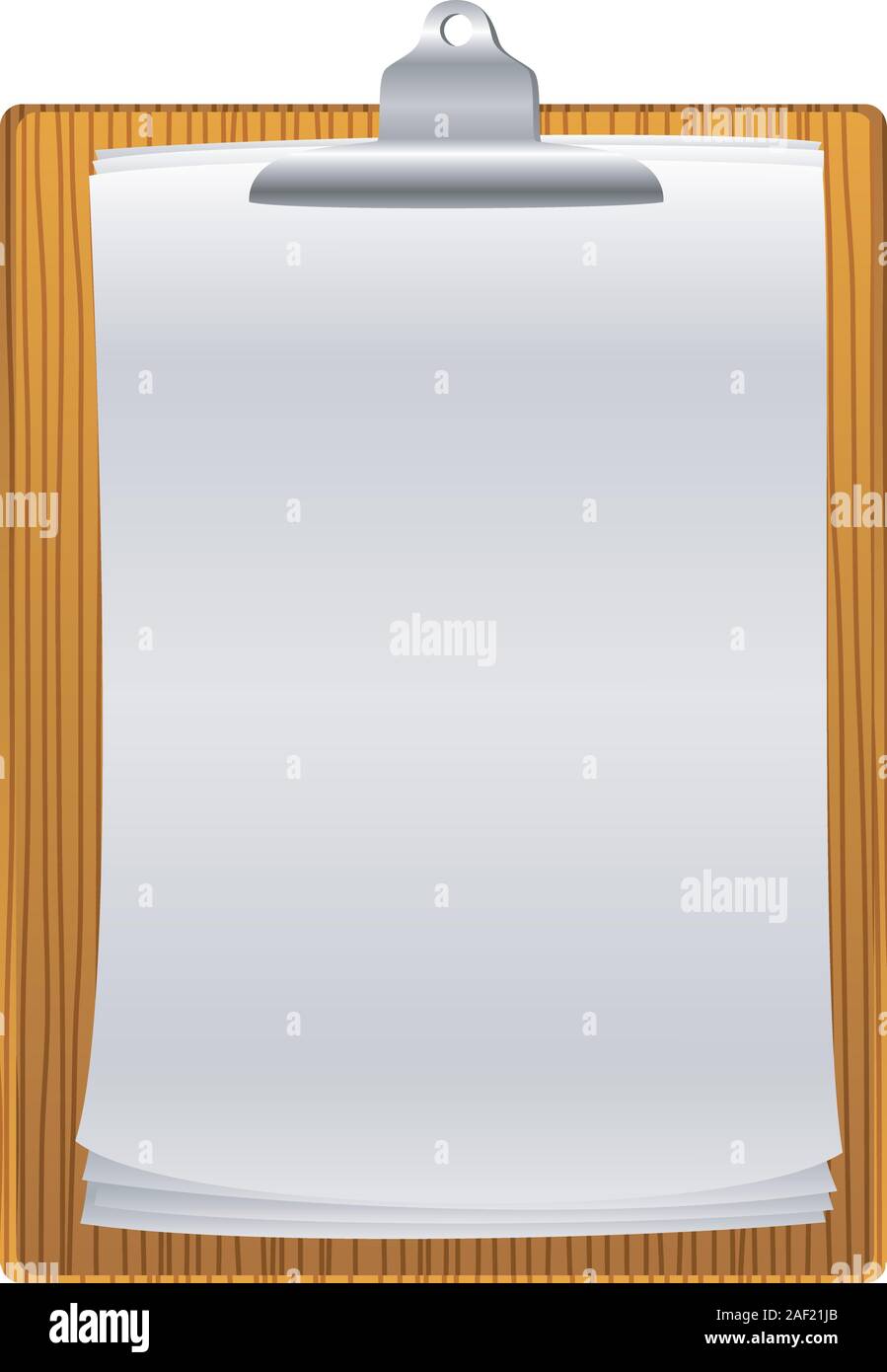 Illustration of a clipboard with a white pencil background Stock Vector ...