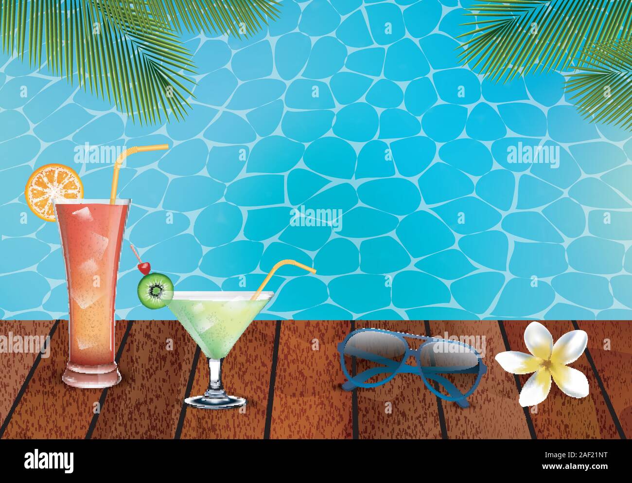 Cold fresh drink fruits Stock Vector Images - Alamy