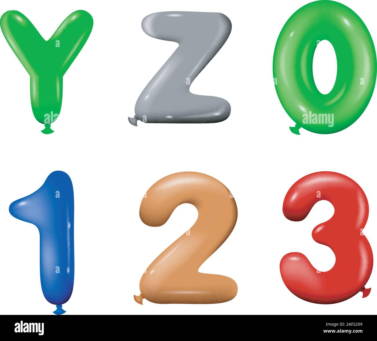 illustration of number and alphabet Stock Vector Image & Art - Alamy