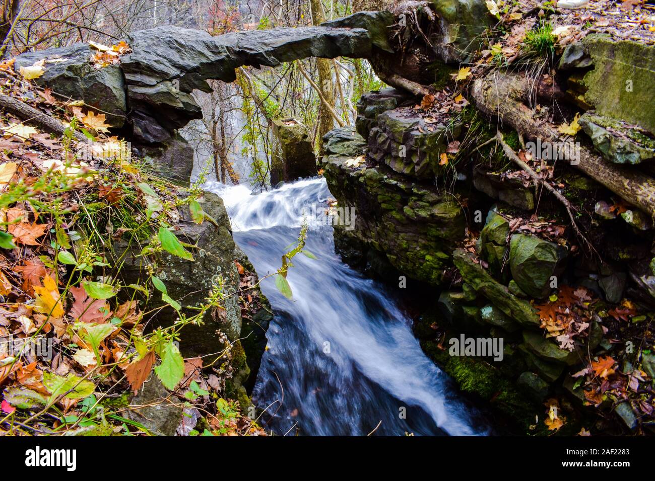 Rapid River Flowing Over the Cliff Side Stock Photo - Alamy