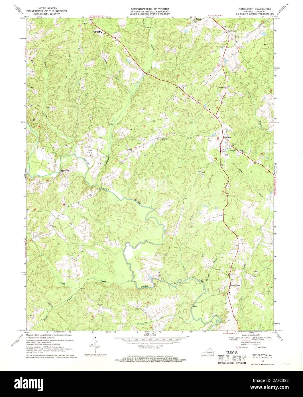 Pendleton map Cut Out Stock Images & Pictures - Alamy