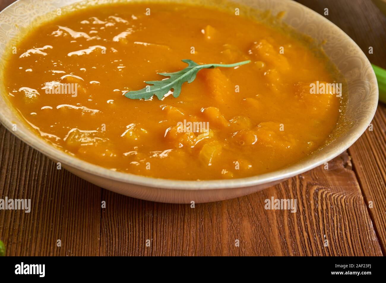 Peanut and Squash Stew, Chadian cuisine, Traditional assorted African ...