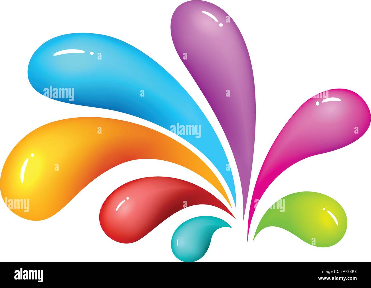 Colorful abstrak icon on white background Stock Vector Image & Art - Alamy