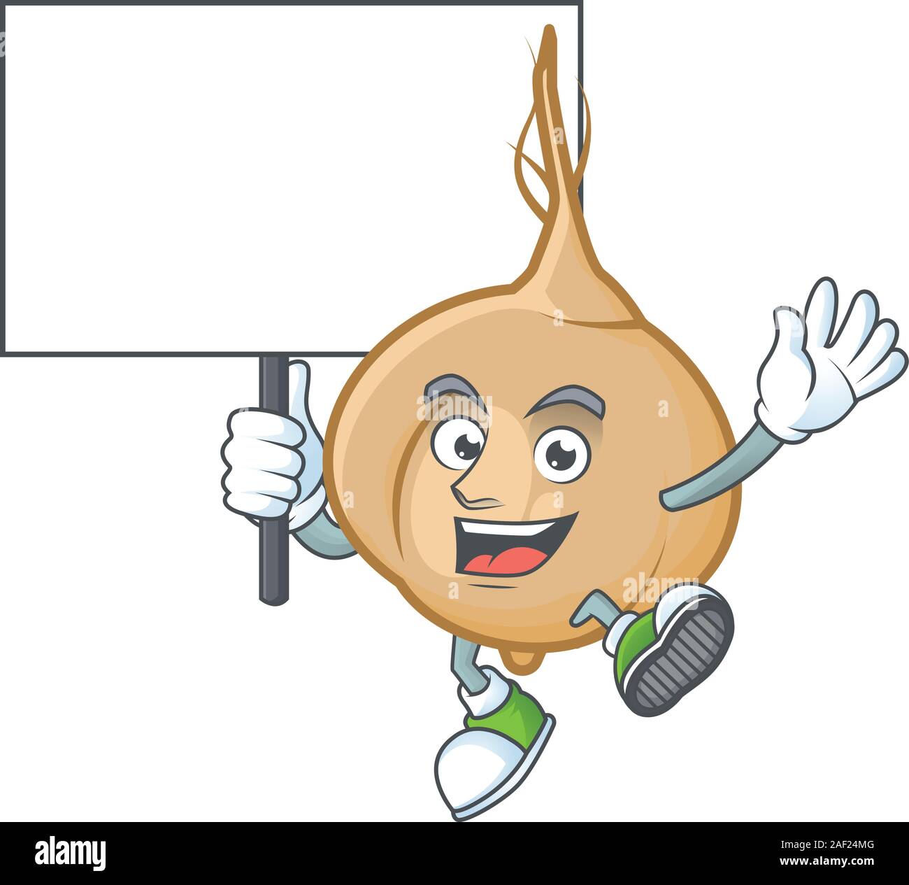 Smiling jicama cute cartoon style bring board Stock Vector Image & Art ...