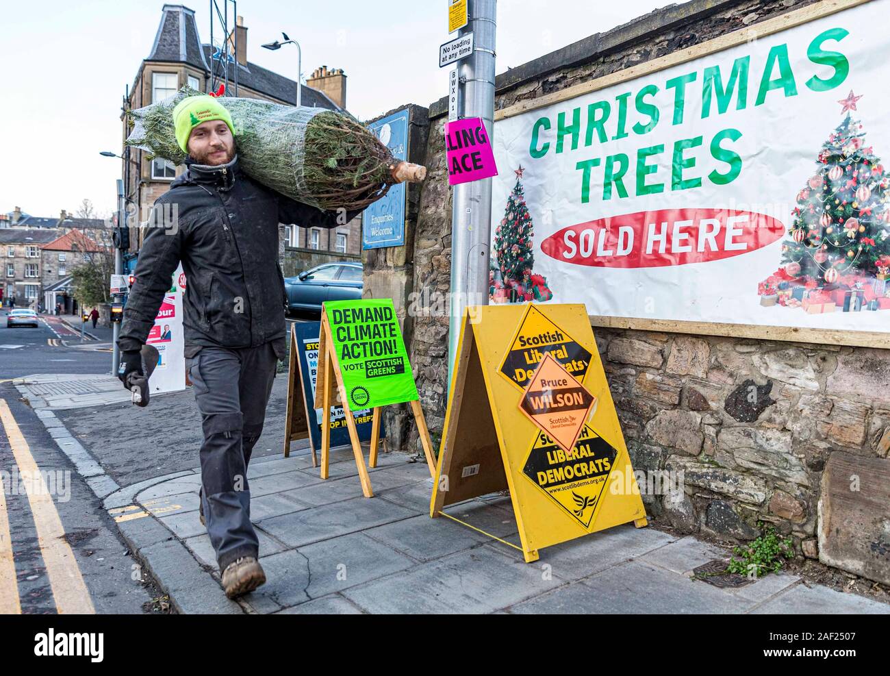 Edinburgh, United Kingdom. 12 December, 2019 Pictured: Maciek Wilk of ...