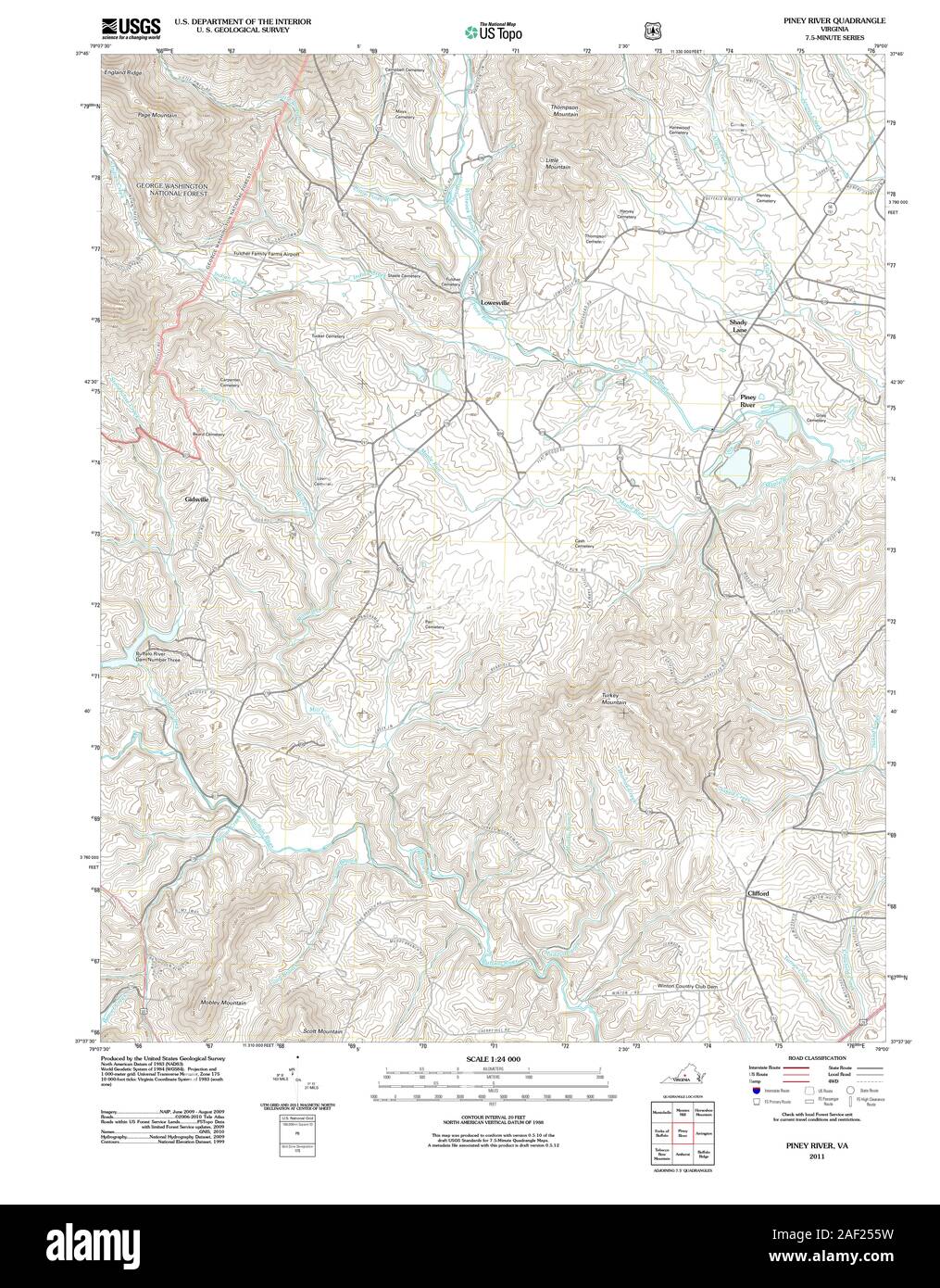 Piney map Cut Out Stock Images & Pictures - Alamy