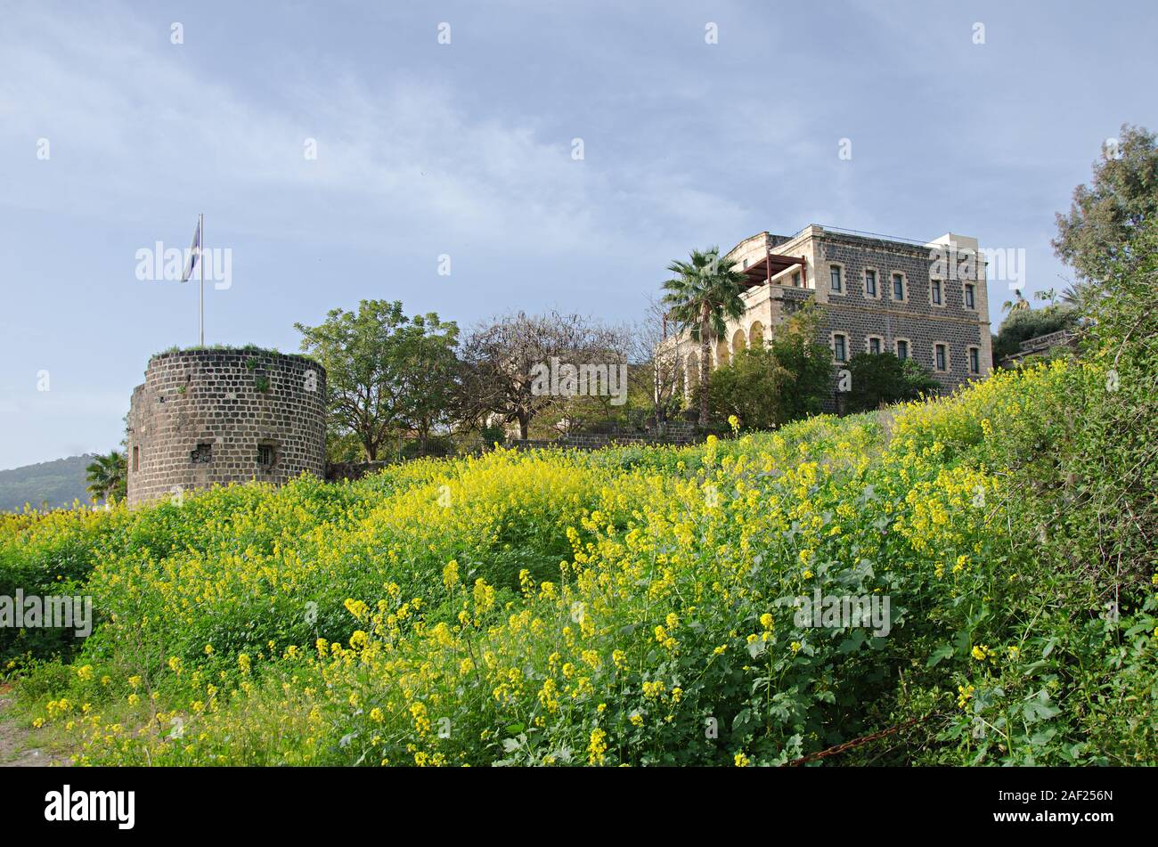 Old basalt house in Tiberias Stock Photo - Alamy