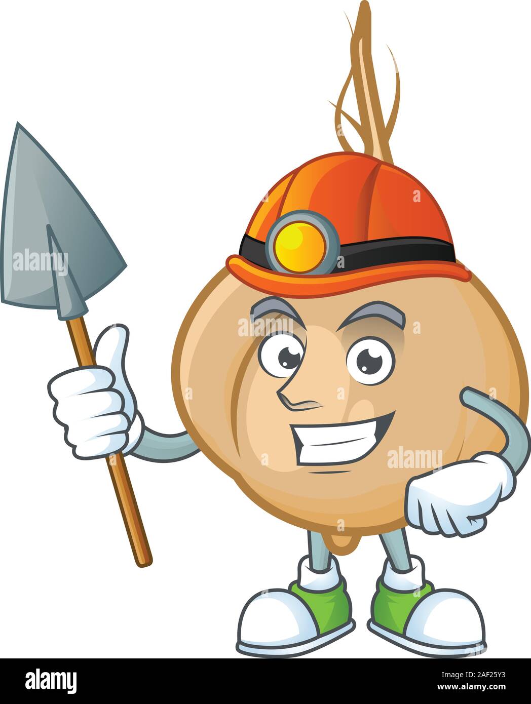 Cool Miner jicama cartoon mascot design style Stock Vector Image & Art ...