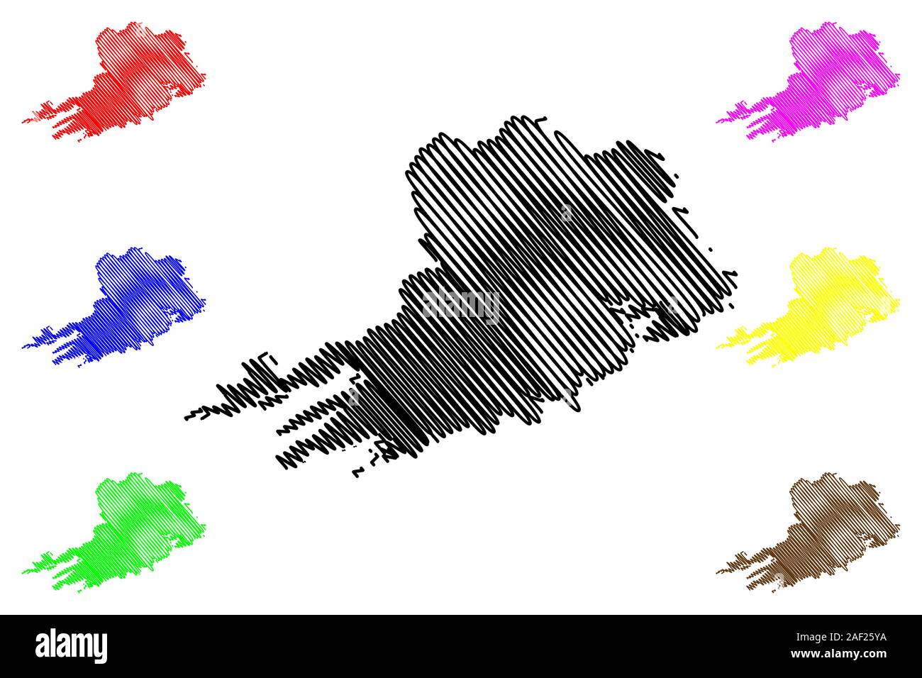 Cork County Council (Republic of Ireland, Counties of Ireland) map ...