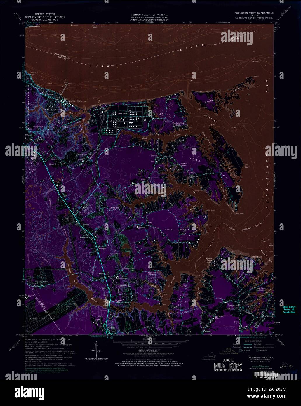 Poquoson map hi-res stock photography and images - Alamy