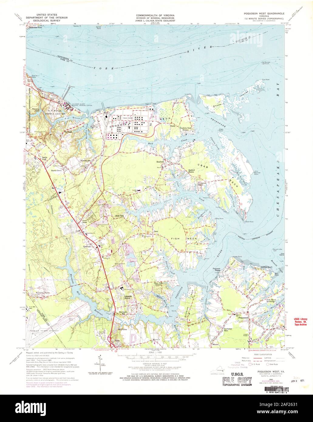 Poquoson map hi-res stock photography and images - Alamy
