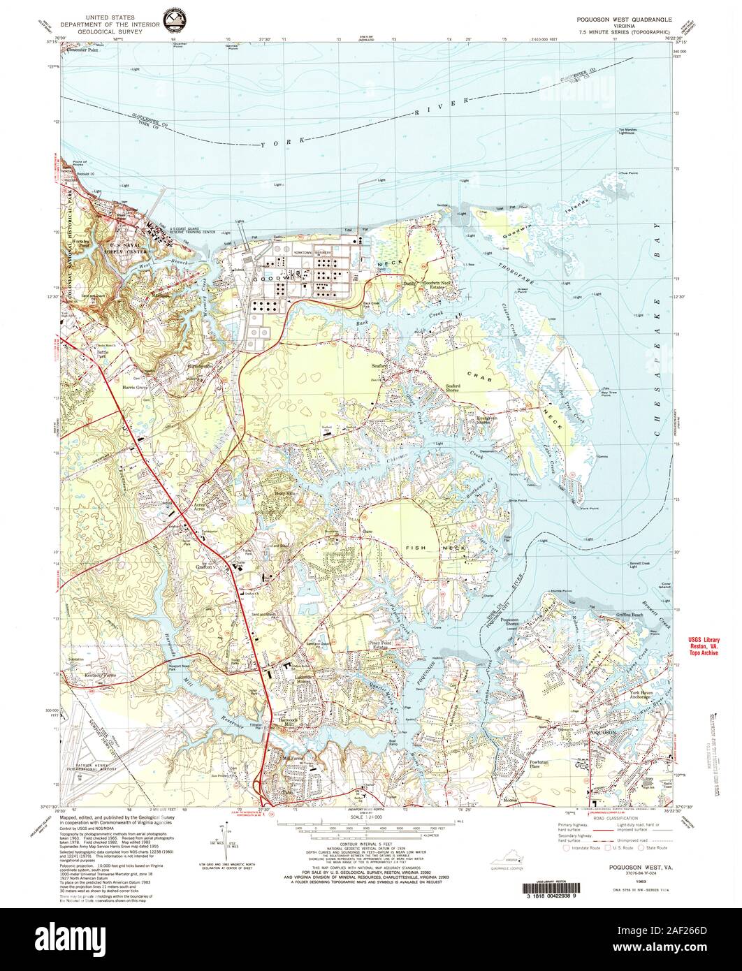 Poquoson map hi-res stock photography and images - Alamy