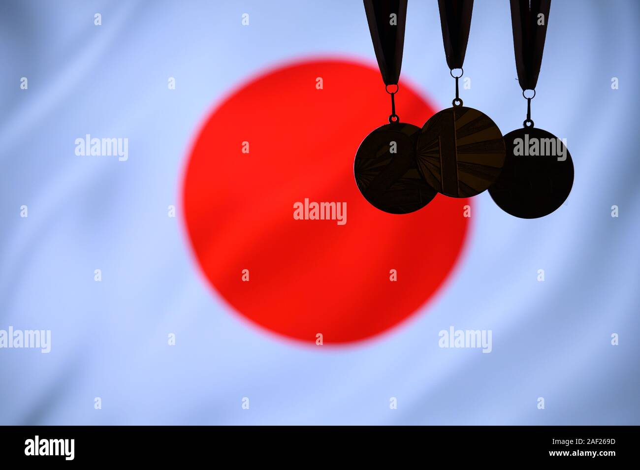 Japan flag tree medal hi-res stock photography and images - Alamy