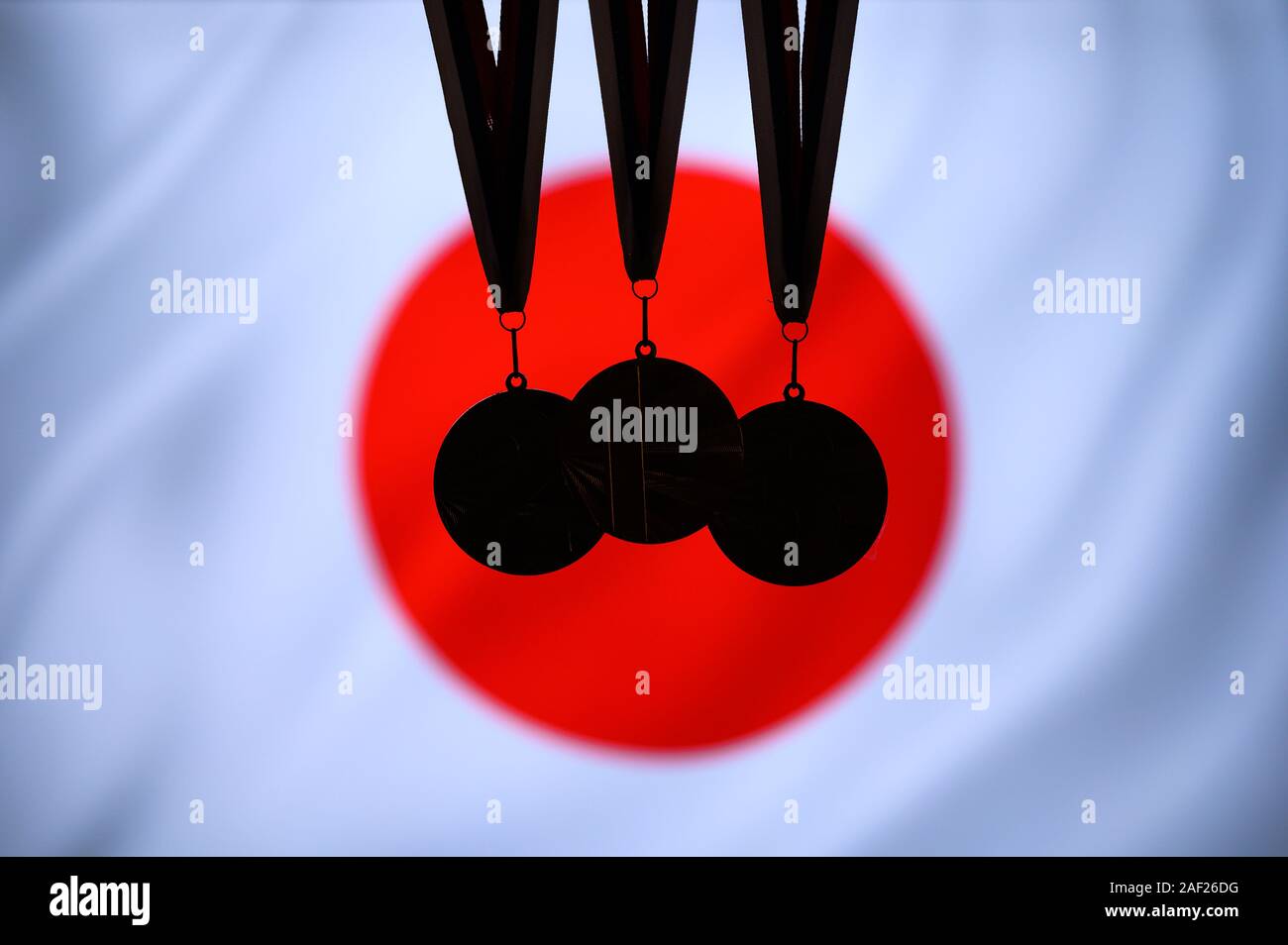 Japan flag tree medal hi-res stock photography and images - Alamy