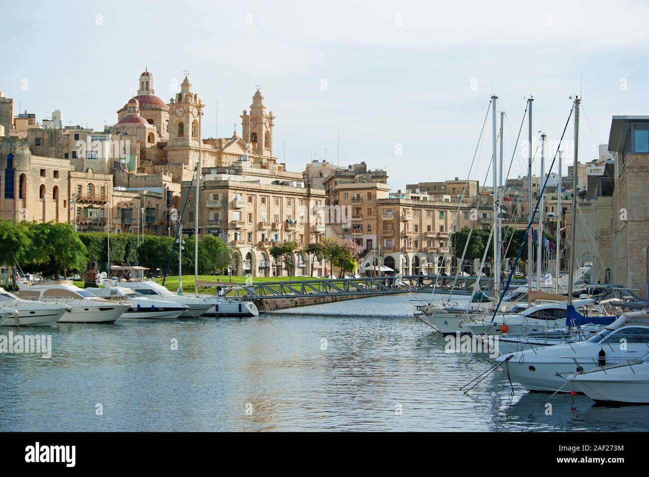 The marina in Birgu, Malta Stock Photo - Alamy