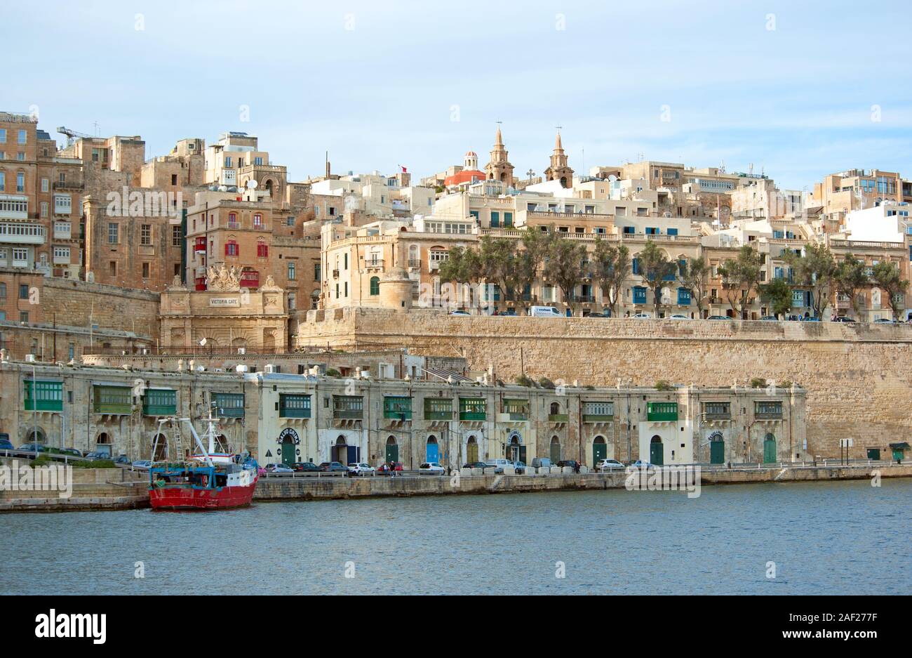 Victoria Gate and waterfront, Valletta, Malta Stock Photo - Alamy