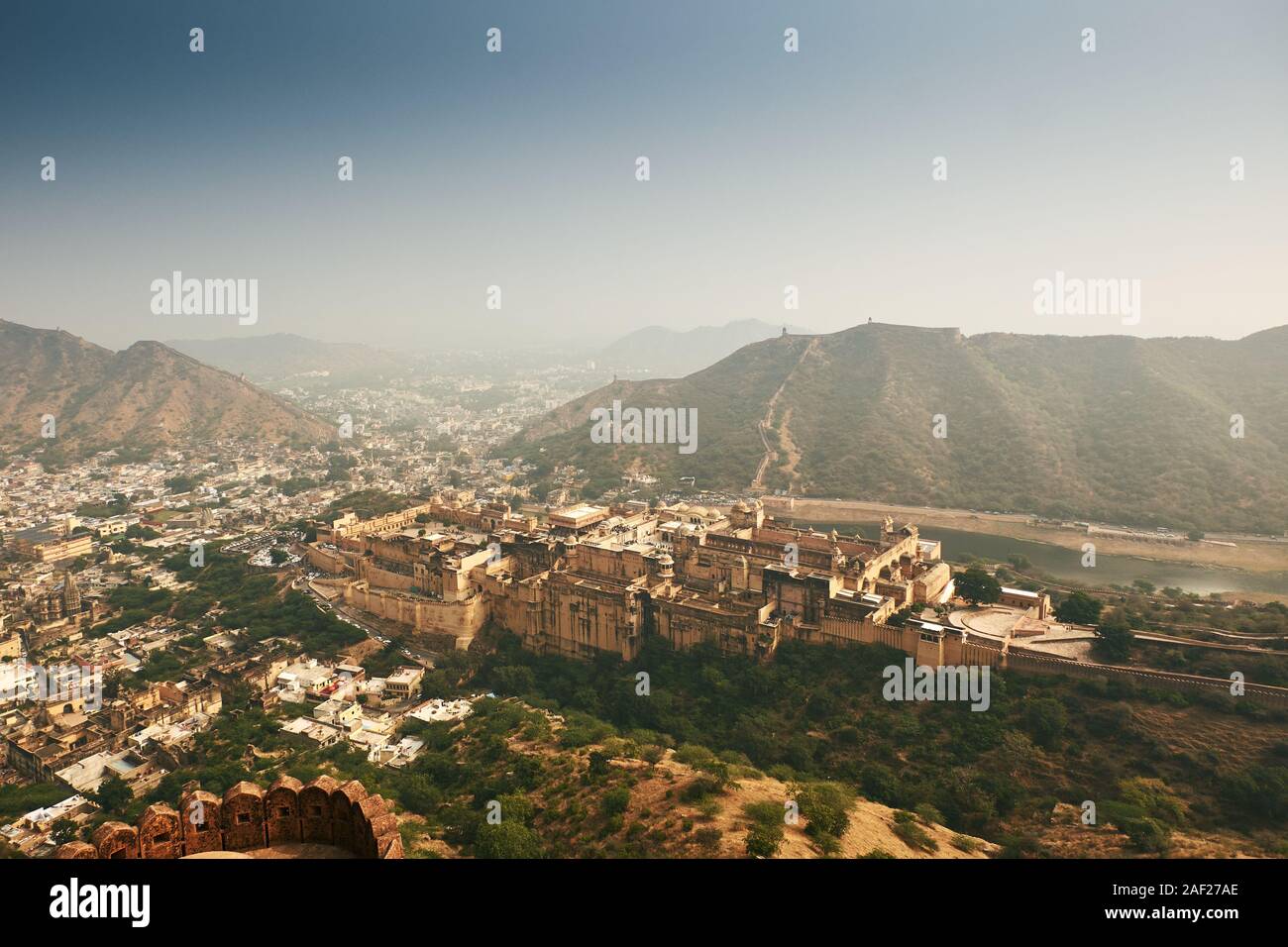 Jaipur amer fort aerial hi-res stock photography and images - Alamy