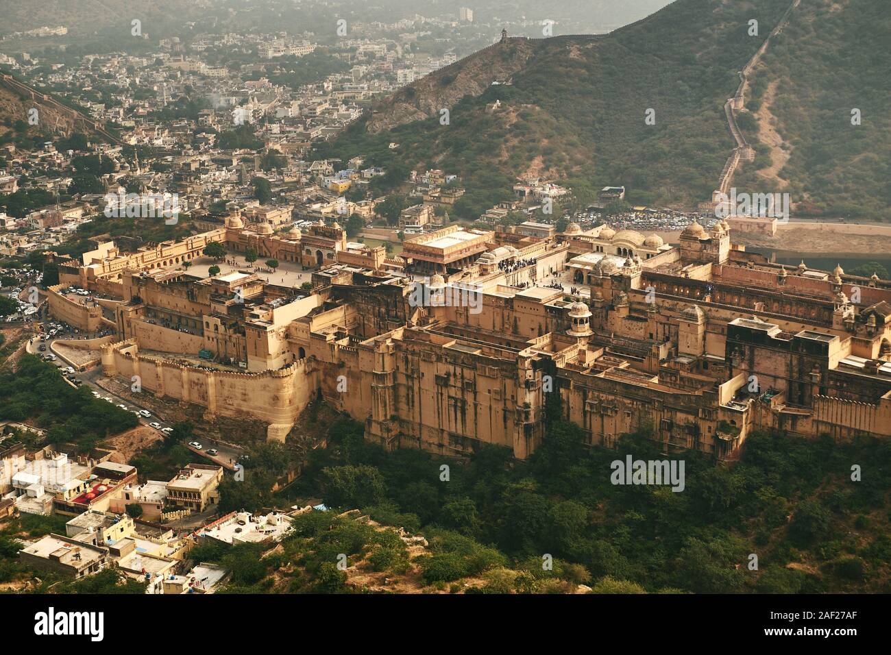 Jaipur amer fort aerial hi-res stock photography and images - Alamy