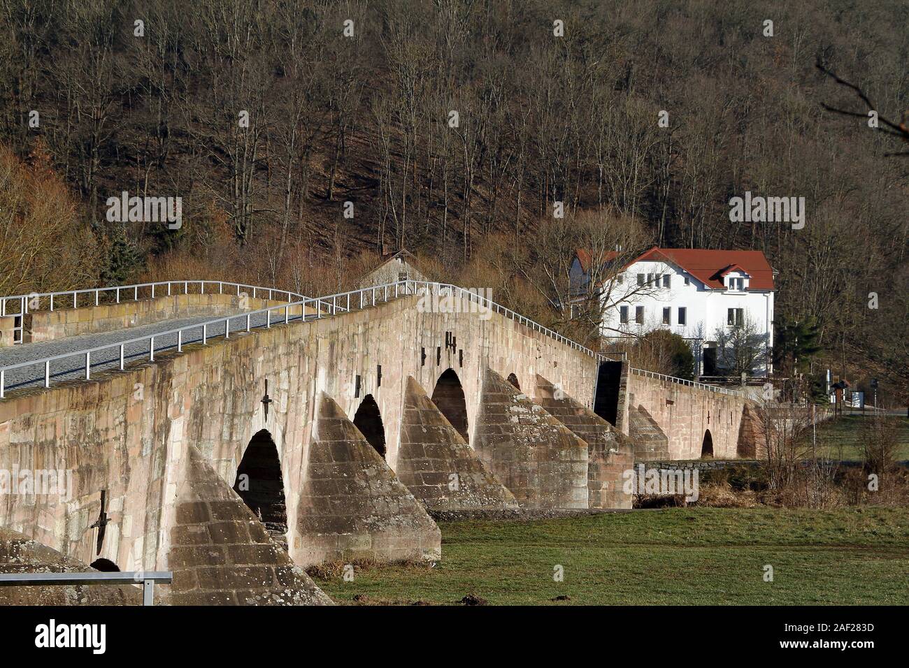 The Werra bridge in Vacha seen from the east side. It has been called ...