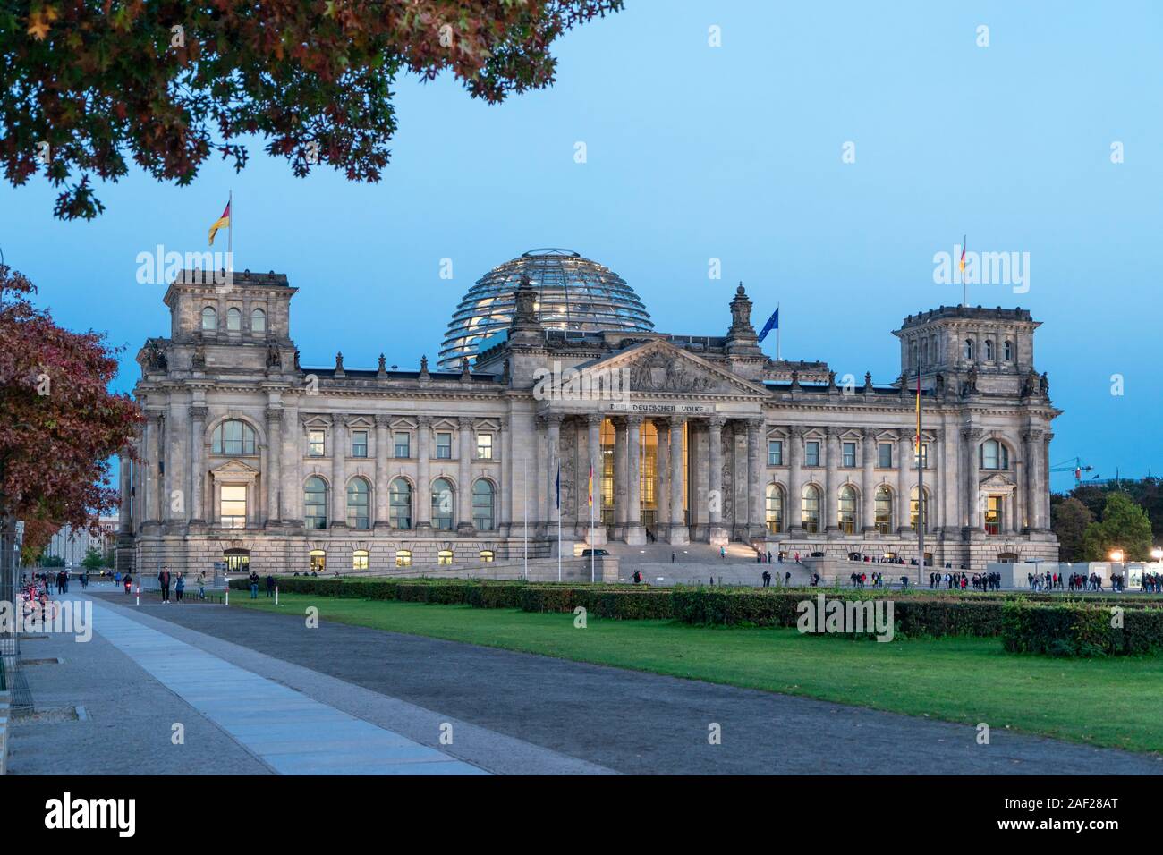 Germany: Frontal view of the Reichstag building.Photo from 7th October ...