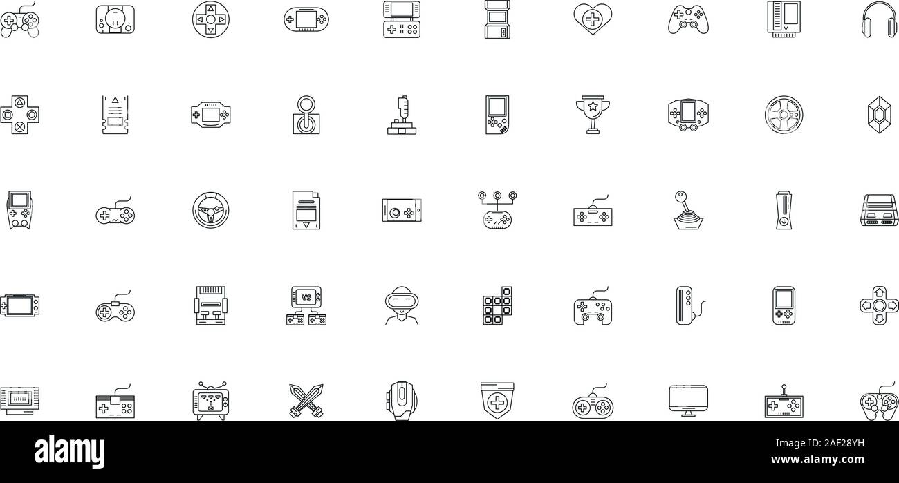 bundle of video game icons Stock Vector Image & Art - Alamy