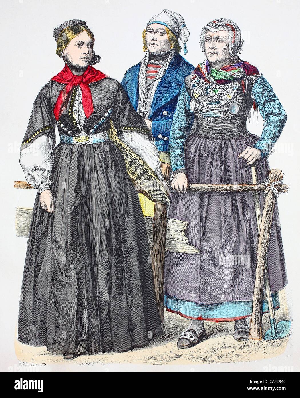 National costume, clothes, history of the costumes, Probsteierin in ...