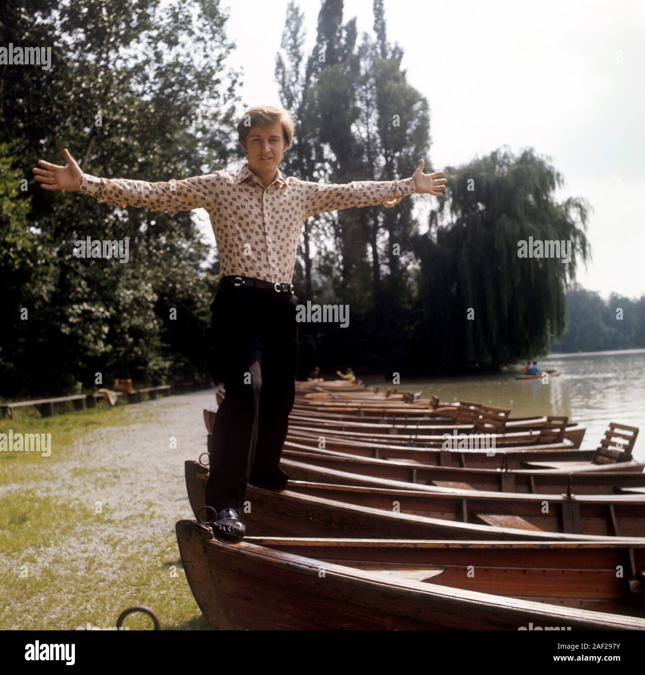 Singer Christian Anders on 4 September 1970 in Munich. He was born on ...