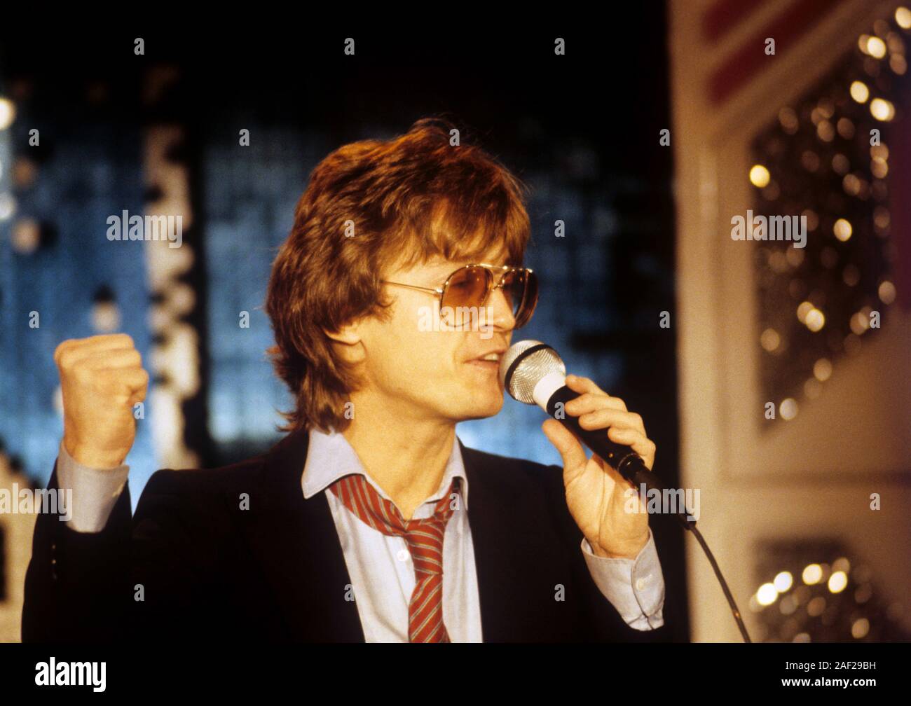 Singer Christian Anders in October 1982. He was born on 15 January 1945 ...